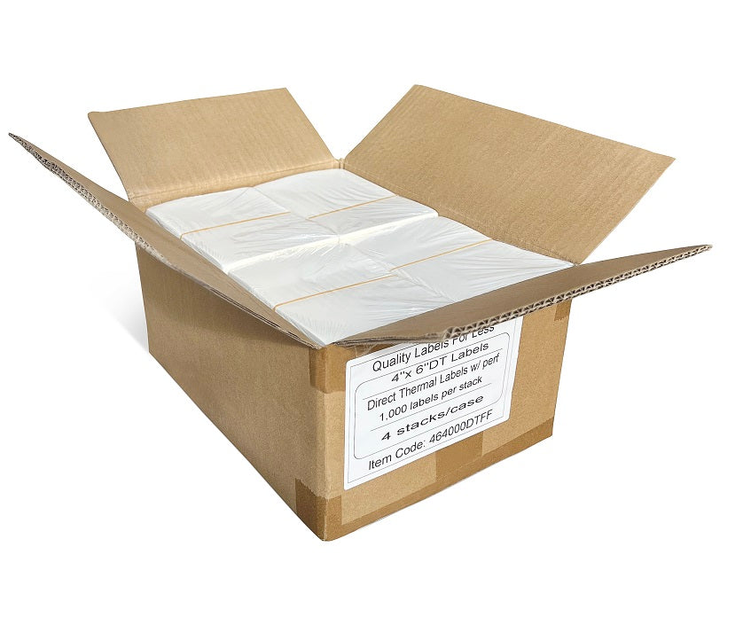 Order 4" x 6" Direct Thermal Labels – Fanfold, 4,000/Case